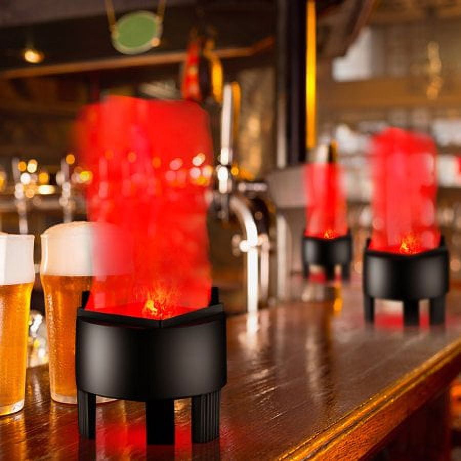 3W LED Artificial Fire Lamp Fake Flame Effect Lamp 3D Fire Campfire ...