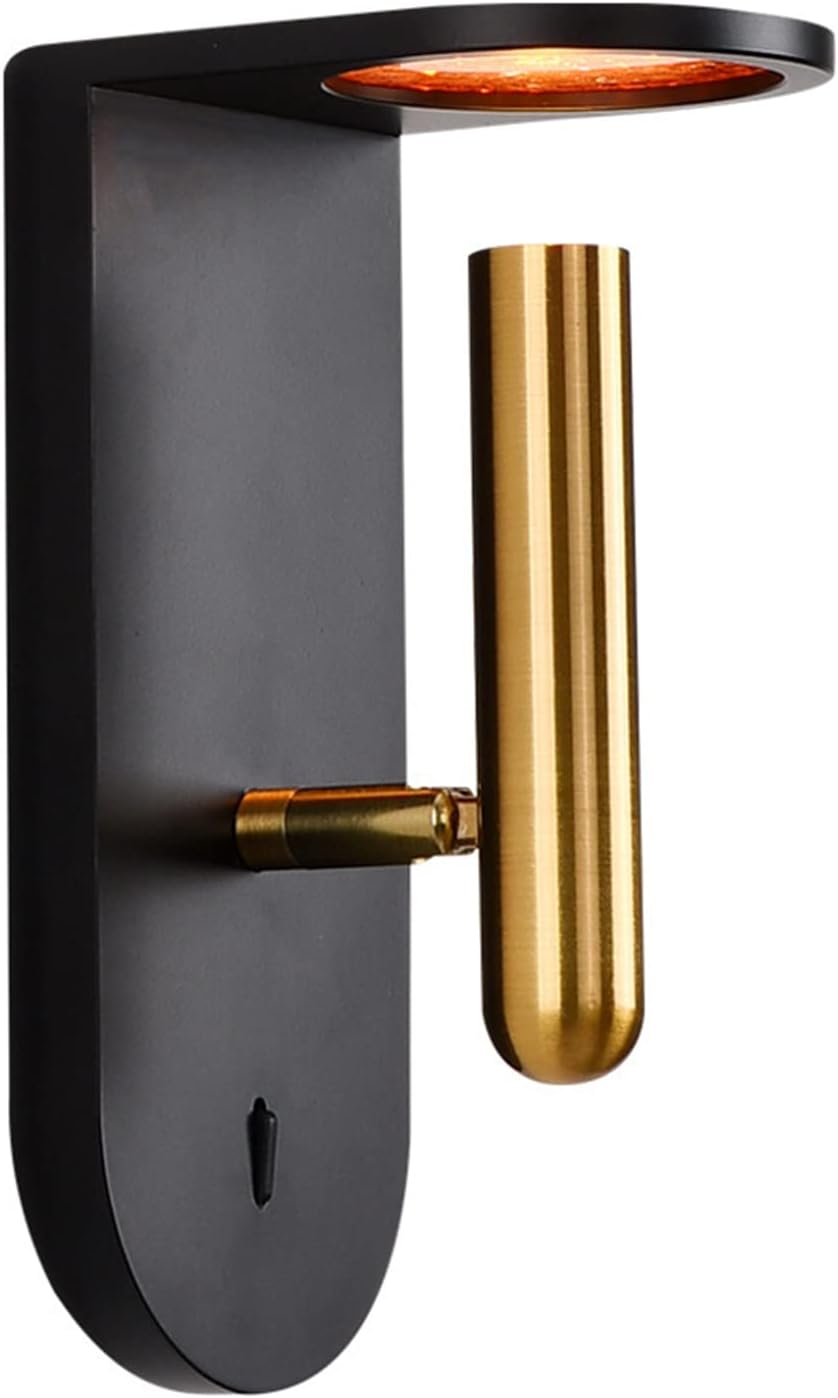 3W LED Wall Sconces Indoor, Modern Black Wall Light with Flame Shadow ...