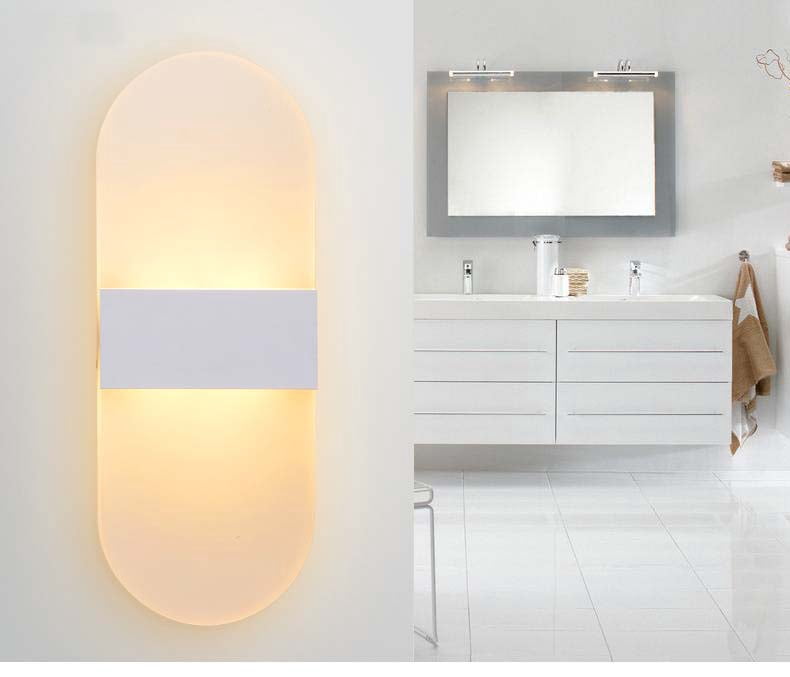 3W Led Acrylic Piano Key Round Corner Wall Light for Corridor Aisle ...