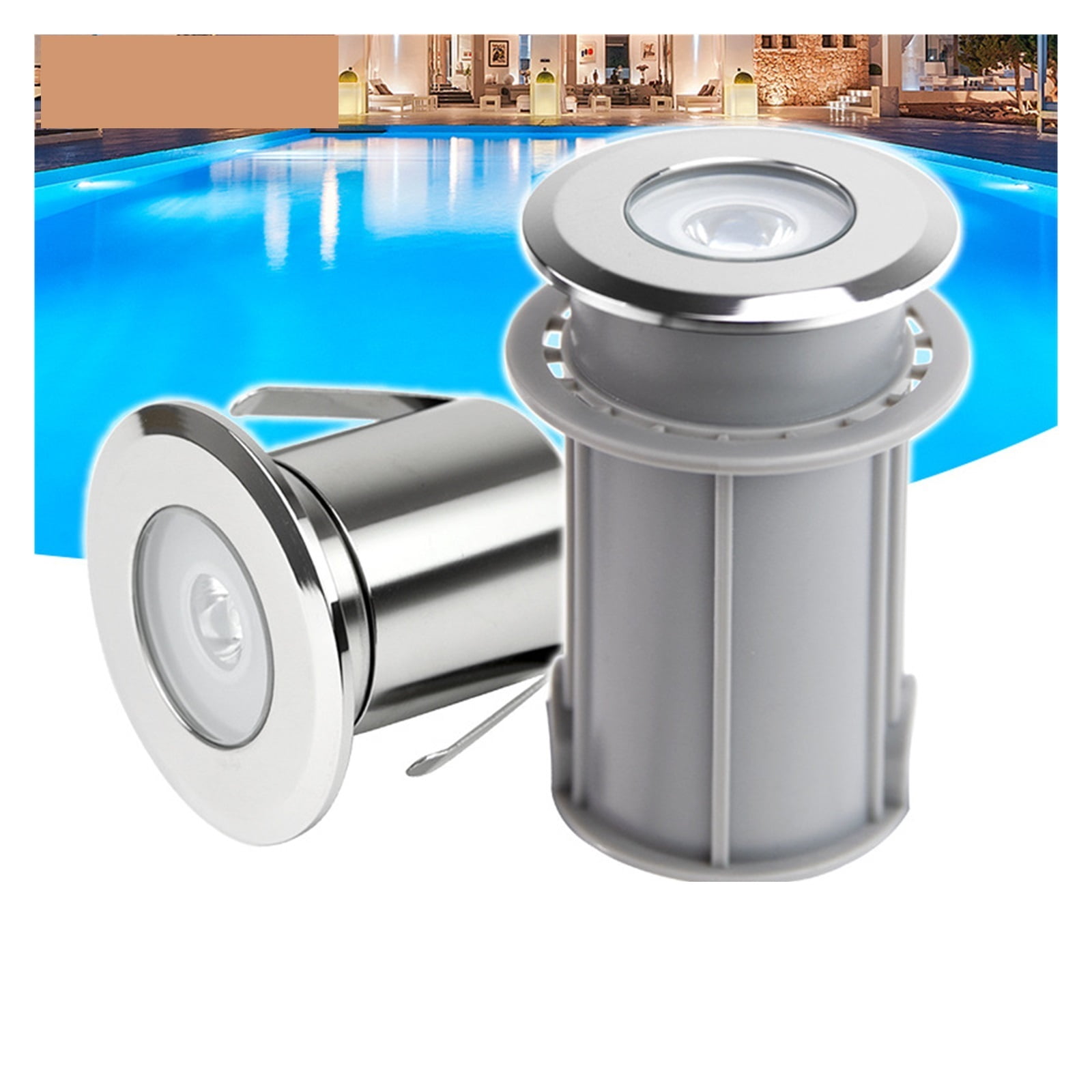 3W Low Power IP68 Pool Ladder Lamp Downlight Stainless Steel Swimming ...