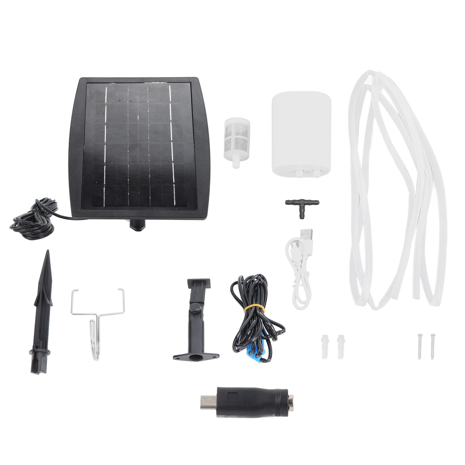 3W USB Charging Automatic Plant Watering Kit - 4 Pot Solar-Powered ...