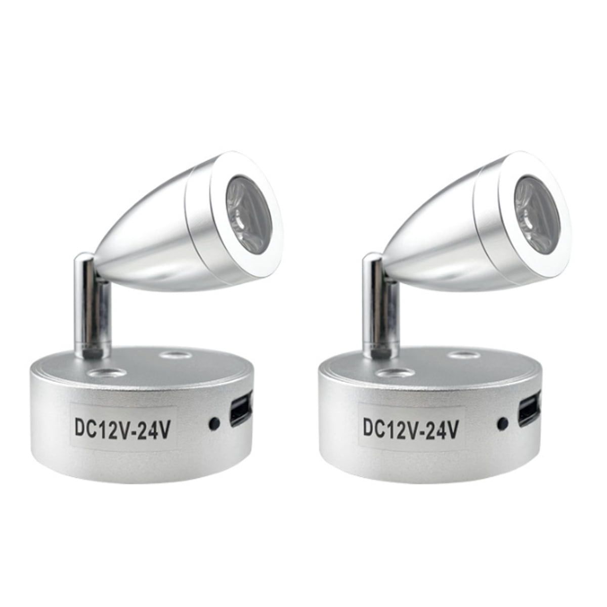 3W Warm White Infinite Touch Dimming Room Lights - Silver B Model ...