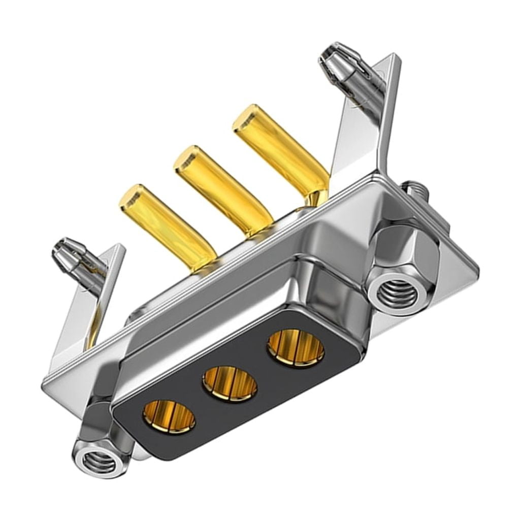 3W3 Bend Pin 40A Power Connector Featuring Gold Plated Coppered Pin ...