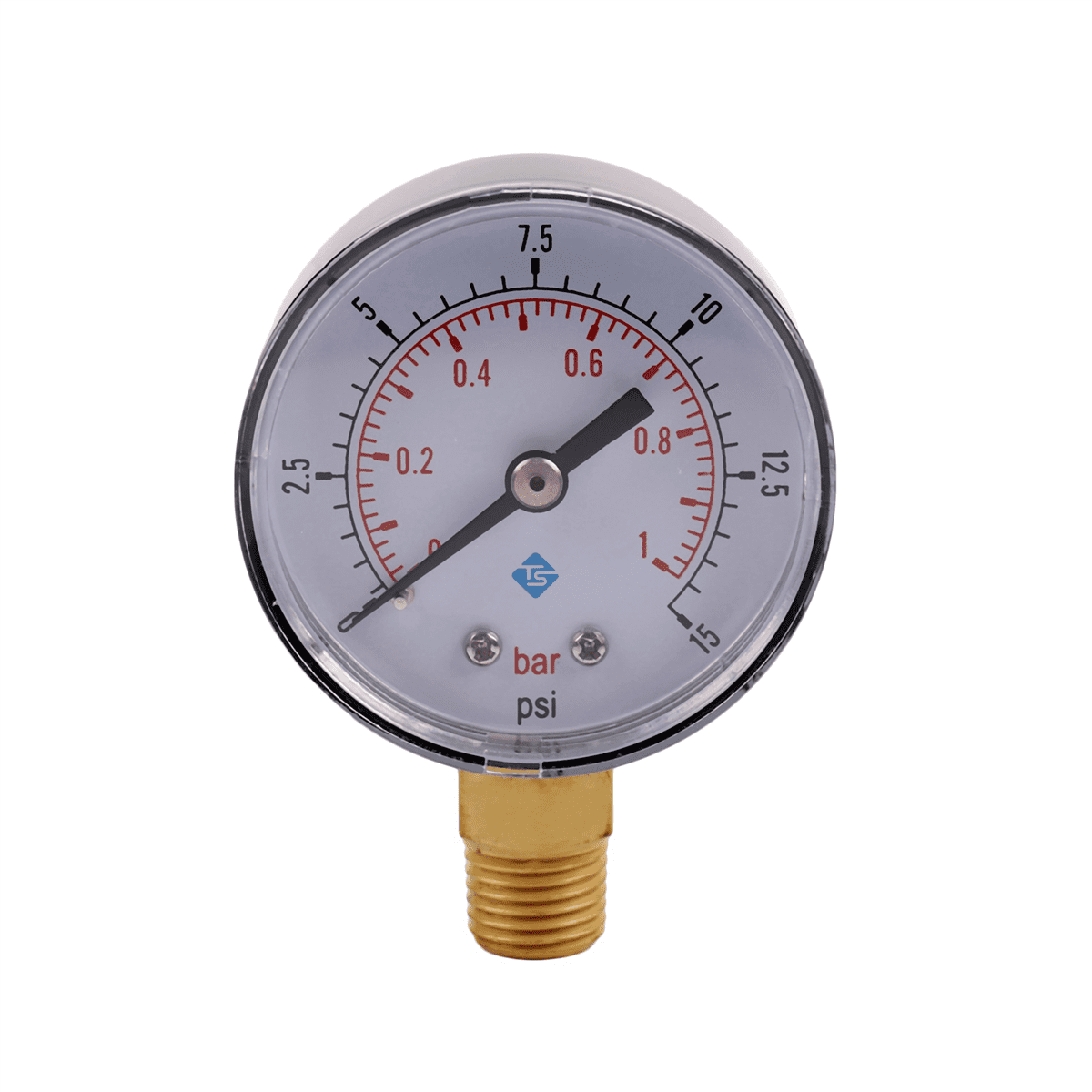 3X 0-1Bar 50mm Water Pressure Gauge Meter 1/4 Inch NPT Thread Manometer -50-15Psi - Walmart.com