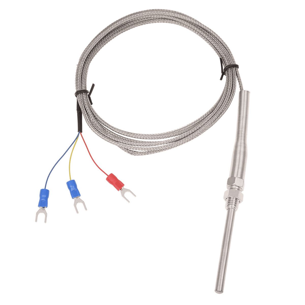 3X 0-400C PT100 Type 5mm X 50mm Temperature Controller Thermocouple ...