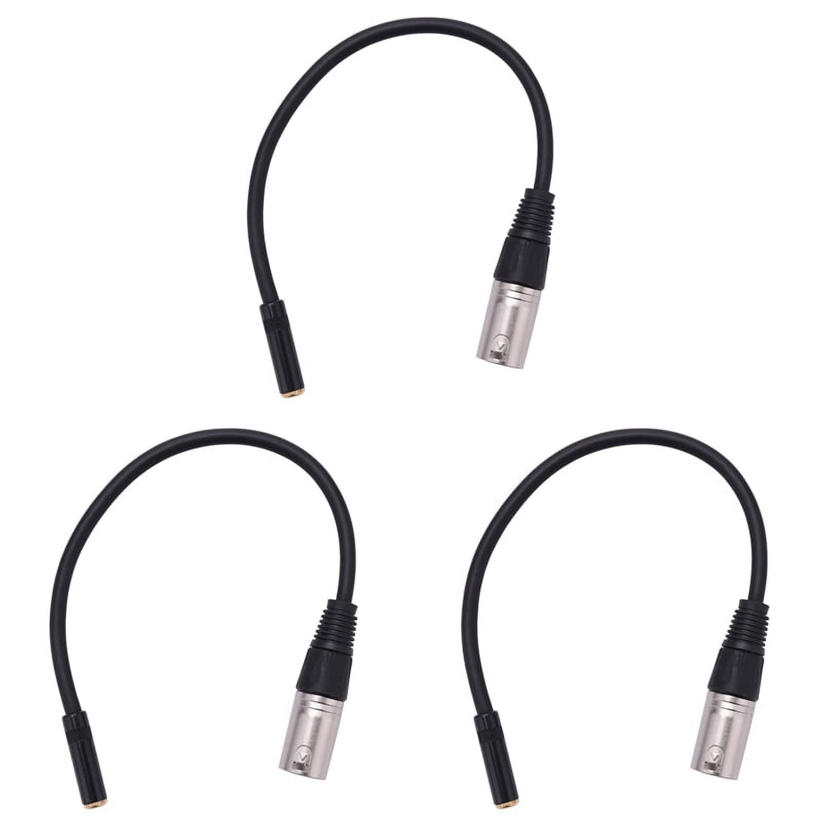 3X 0. Wire 3 Pin Xlr Male to 3.5Mm Female Audio Connector Stereo ...