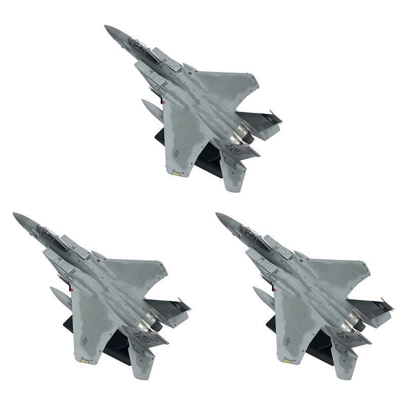 3X 1/100 Scale Diecast Airplanes F15 Eagle American Navy Airplanes ...