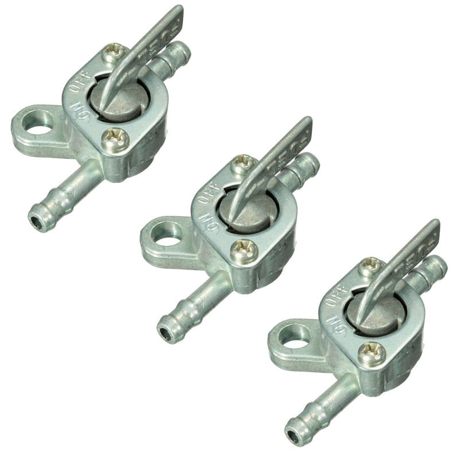 3X 1/4 Inch Inline Oil Gas Fuel Tank Tap Filter Petcock Switch PIT PRO ...