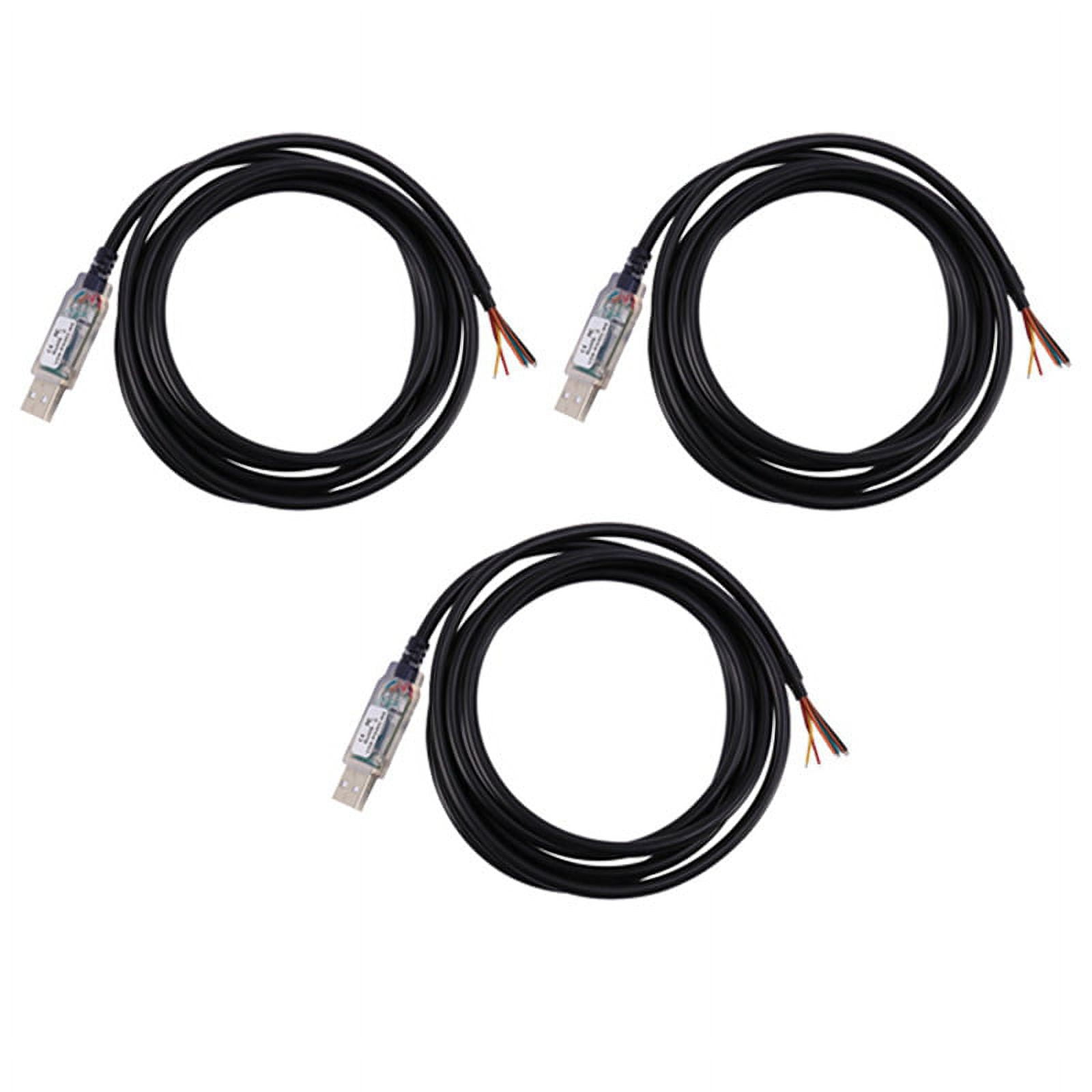 3X 1.8M Long Wire End,Usb-Rs485-We-1800-Bt Cable,Usb to Rs485 Serial ...