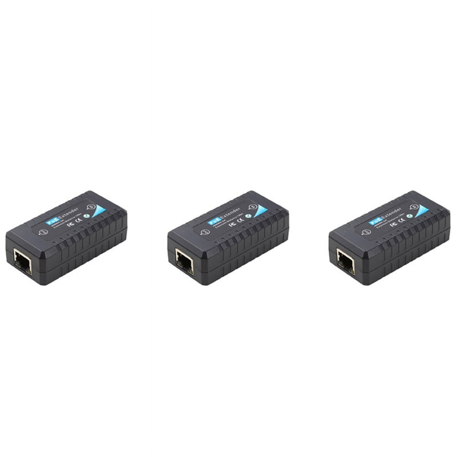 3X 1 Port POE Extender 10/100Mbps with IEEE 802.3Af Standard Input ...