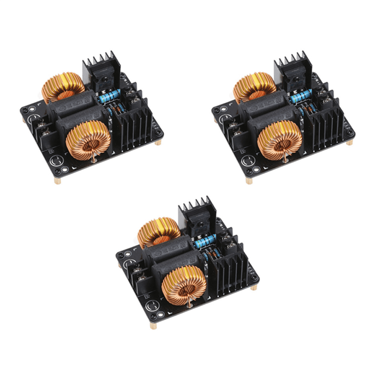 3X 1000W 20A ZVS Low Voltage Induction Heating Coil Module Flyback Driver Heater,3 x module ...