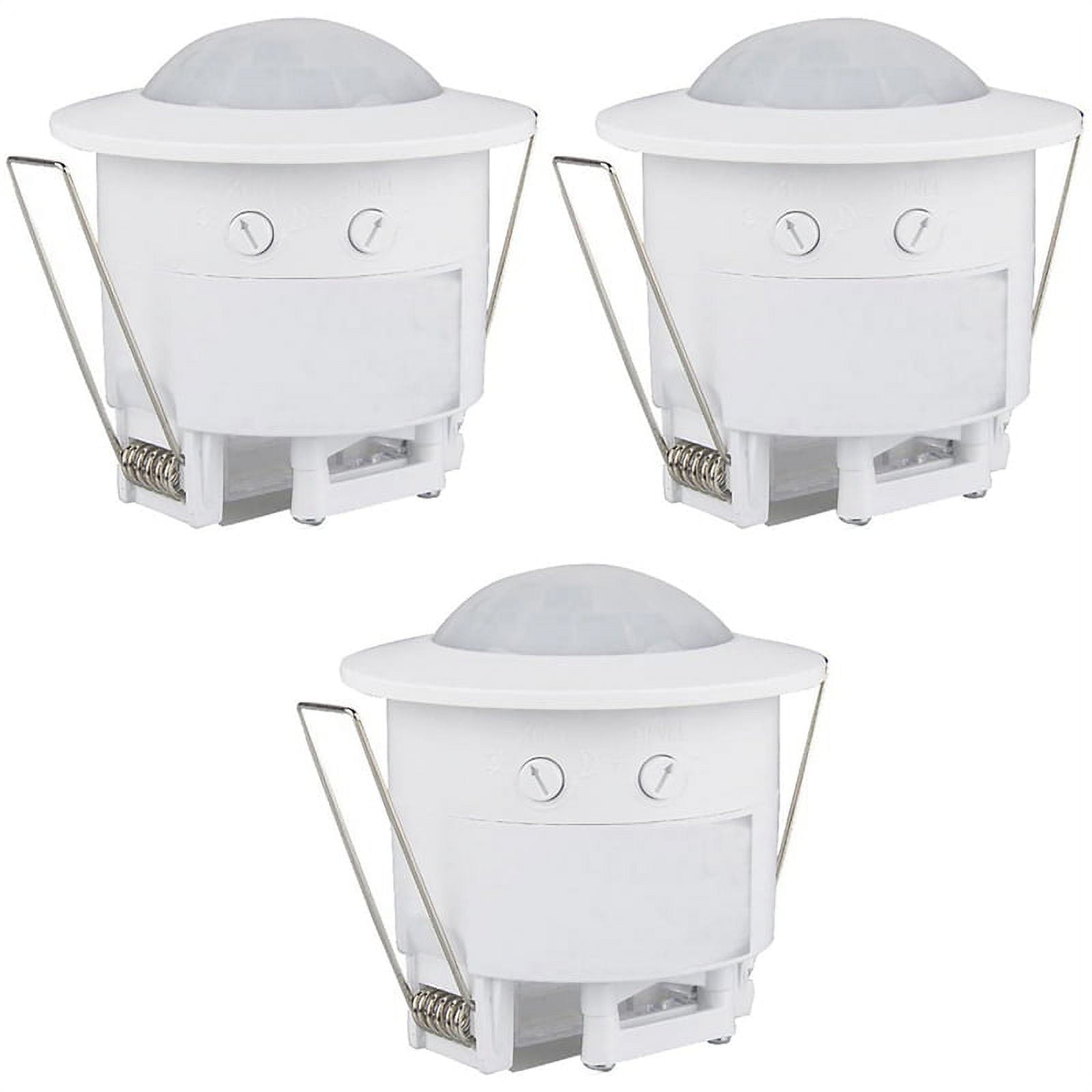 3X 110V-220V 360° Infrared Recessed PIR Ceiling Motion Sensor Detector ...