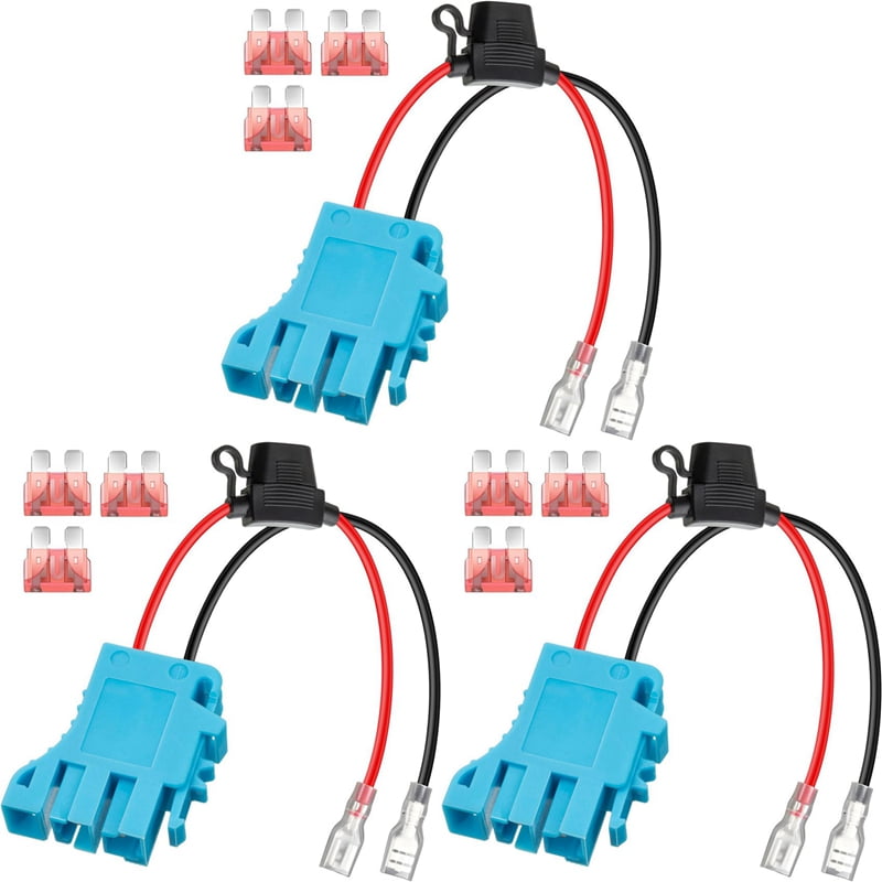 3X 12 AWG Wire Harness Connector Replacement Compatible with Peg-Perego ...