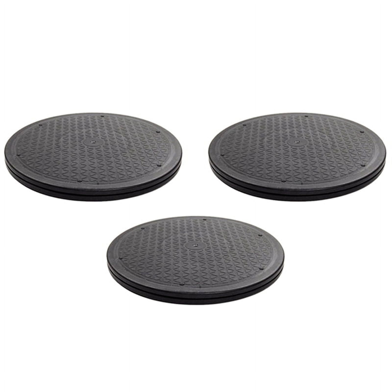 3X 12 Inch Heavy Duty Rotating Swivel Steel Stand for Monitor TV ...