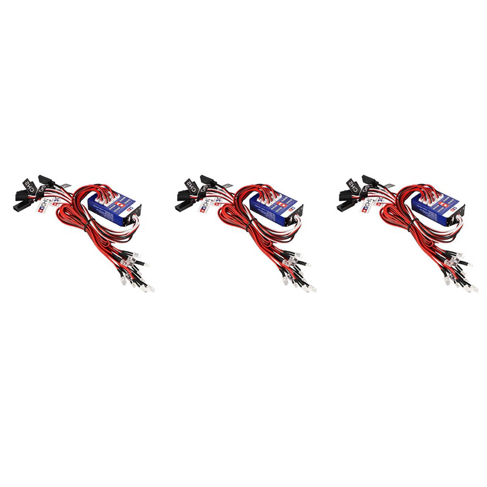 3X 12 LED Lighting Kit Steering Brake Simulation Flash Light for 1/10 ...