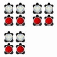 3X 12 Pack USB Rechargeable Bike Light Set Front and Rear LED Bicycle ...