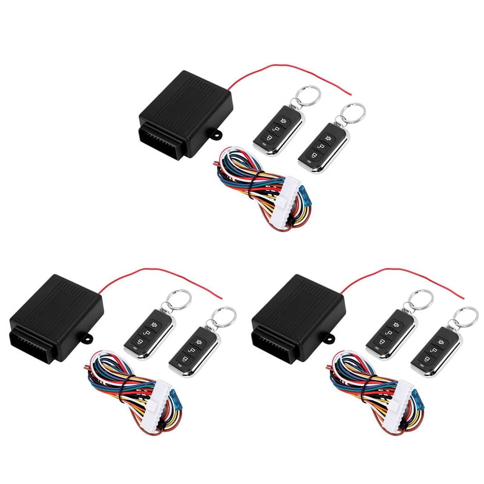 3X 12V Car Alarm Systems Remote Central Kit Door Lock Vehicle Keyless ...
