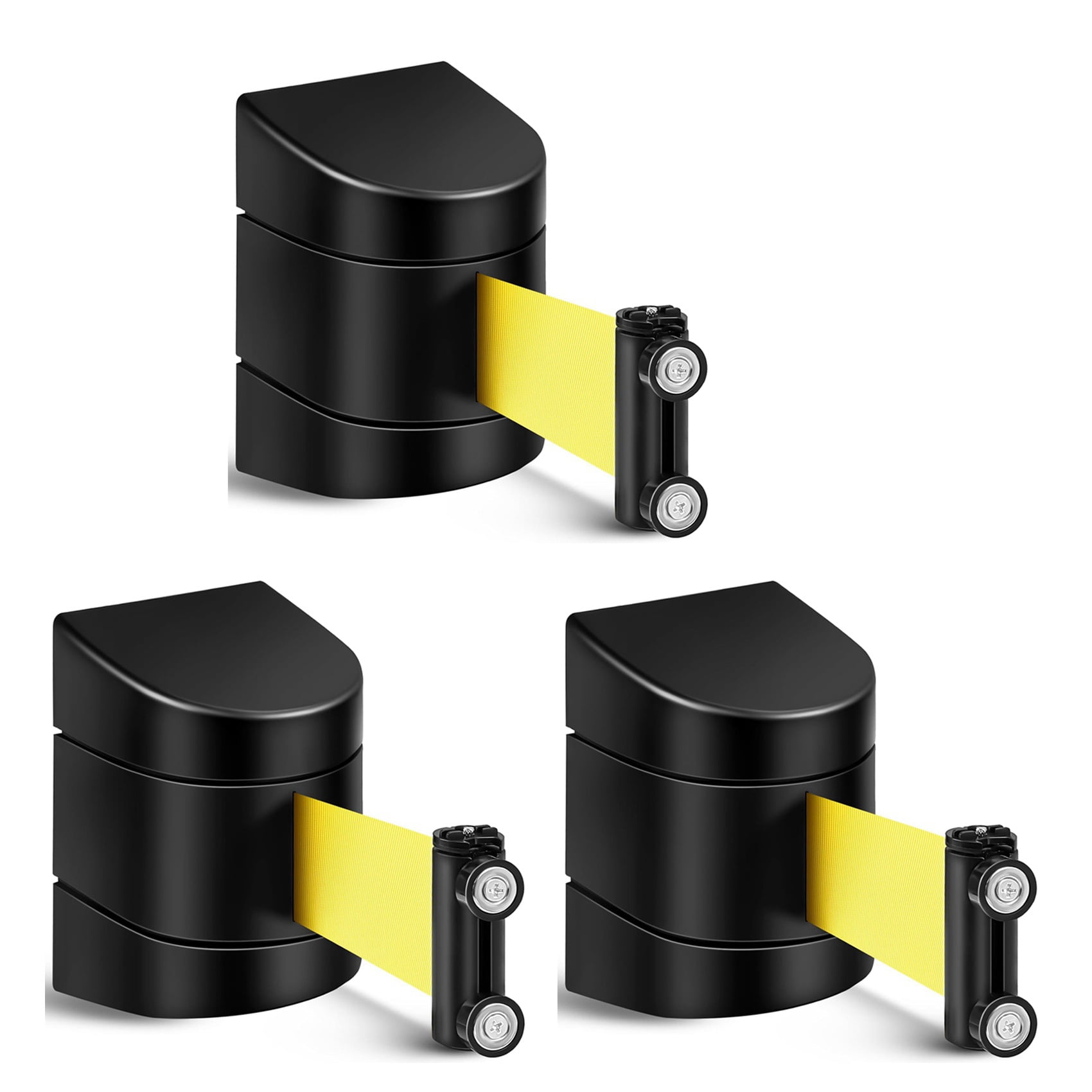 3X 16.4 Ft Magnetic Wall Mount Retractable Belt Barrier, Crowd Control ...