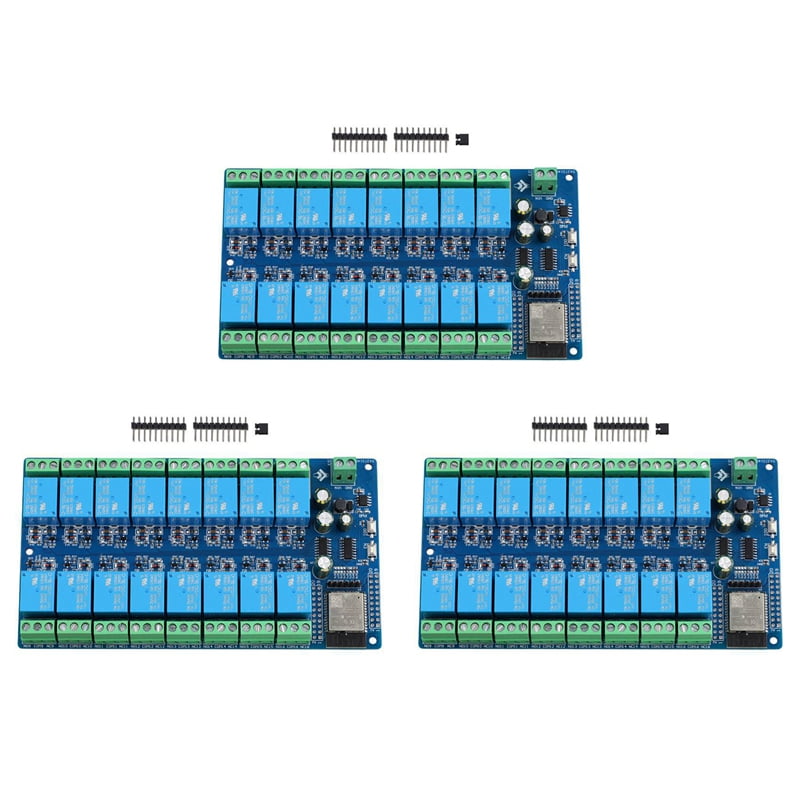 3X 16 Channel Relay Module DC5-12V Power Supply ESP32 Development Board ESP32-WROOM Secondary ...