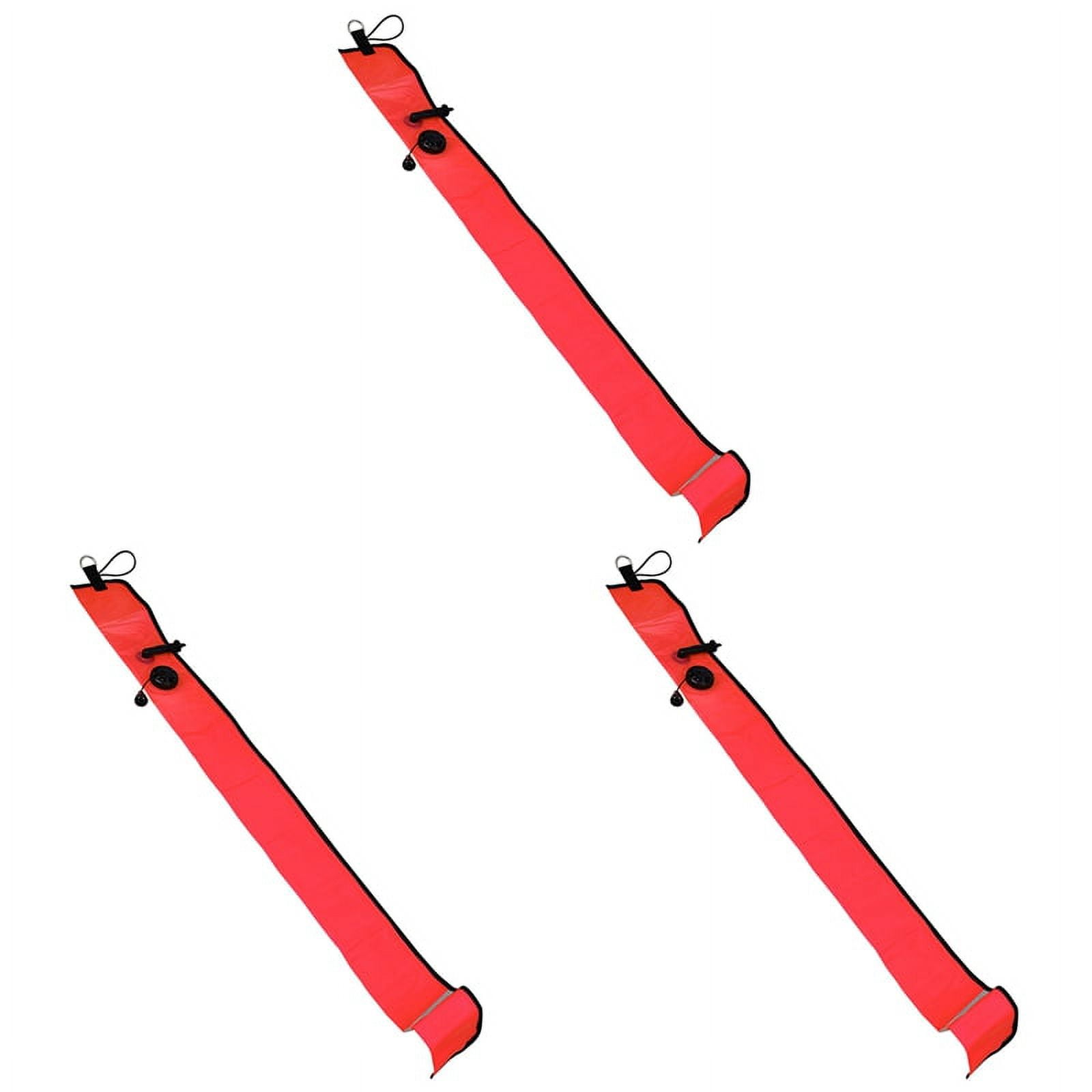 3X 1M Scuba Diving Inflatable SMB Signal Marker Buoy Visibility Float ...