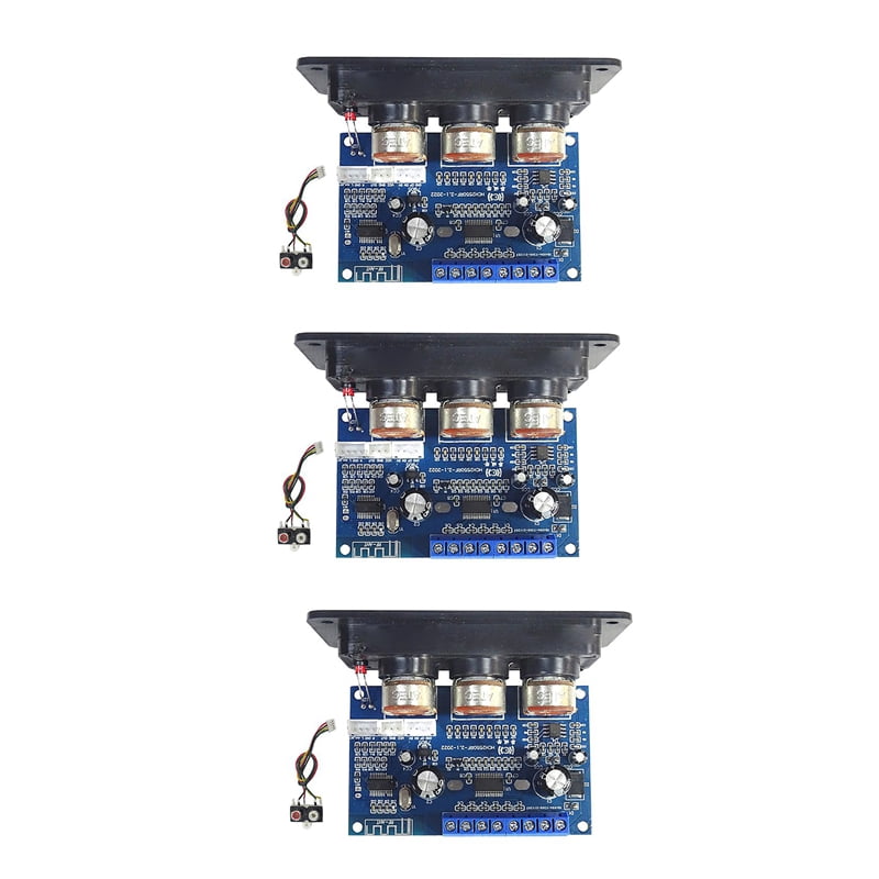 3X 2.1 Channel Digital Power Amplifier Board+AUX Audio Cable 2x25W+50W ...