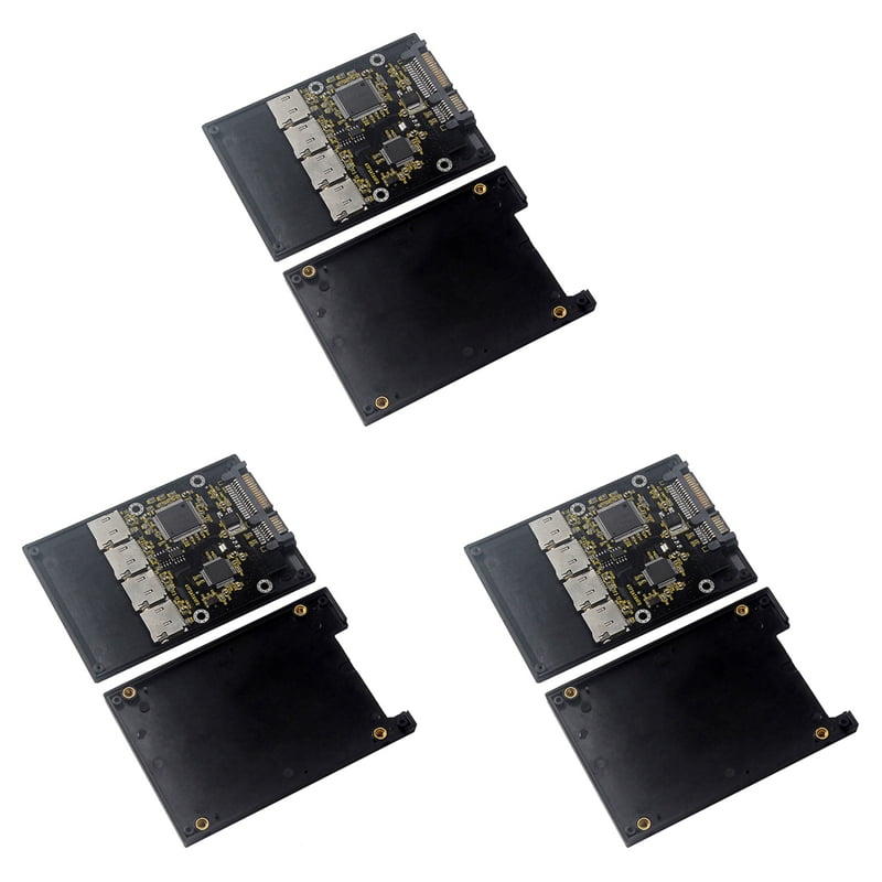 3X 2.5 Inch 4 TF to SATA Adapter Card, Self-Made SSD Solid State Drive ...