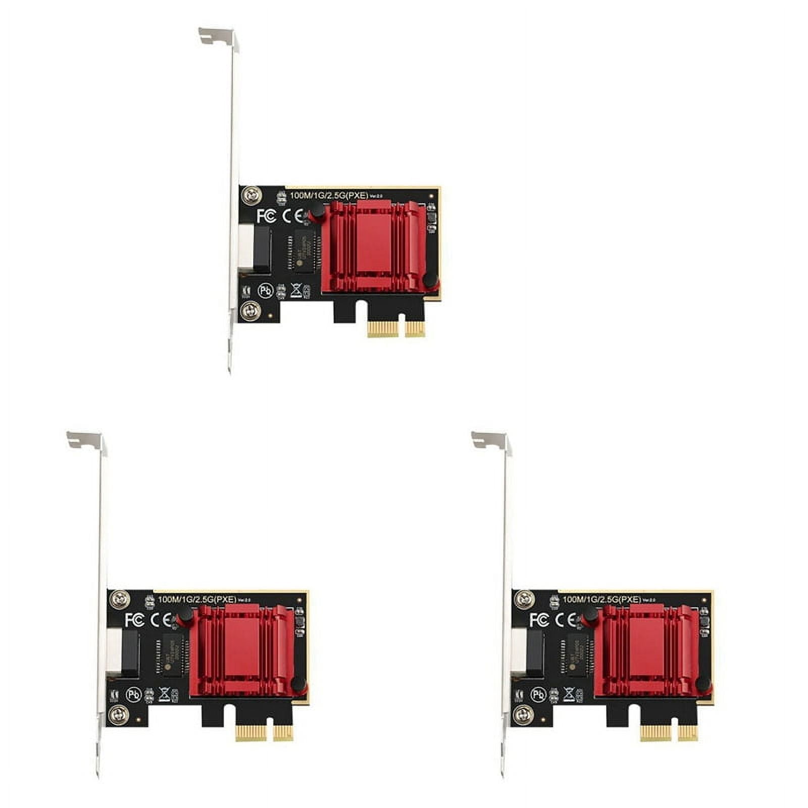 3X 2.5G PCI-E to RJ45 Network Card Wifi Receiver Gigabit Diskless ...