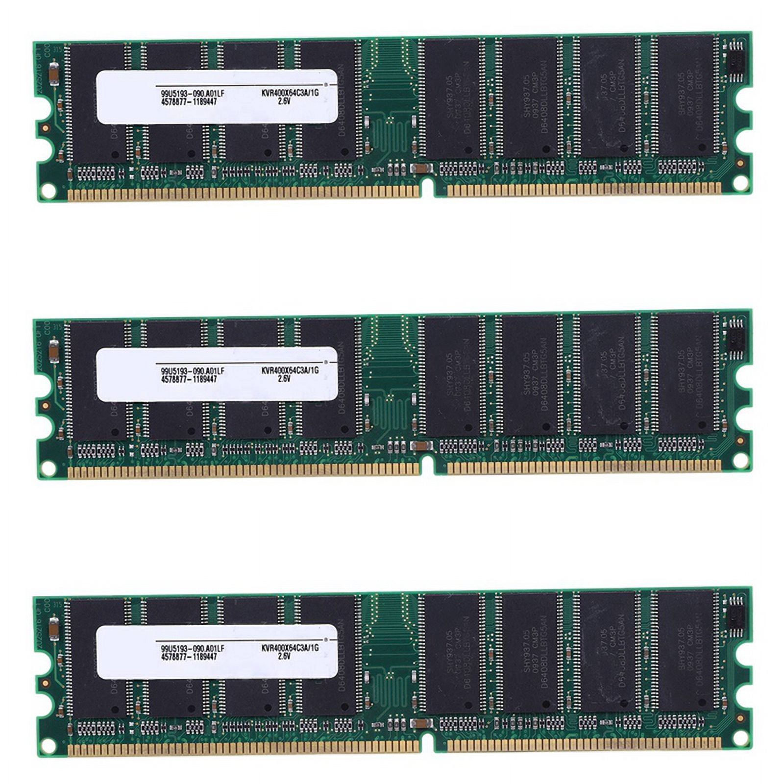 3X 2.6V DDR 400MHz 1GB Memory 184Pins PC3200 Desktop for RAM CPU GPU ...