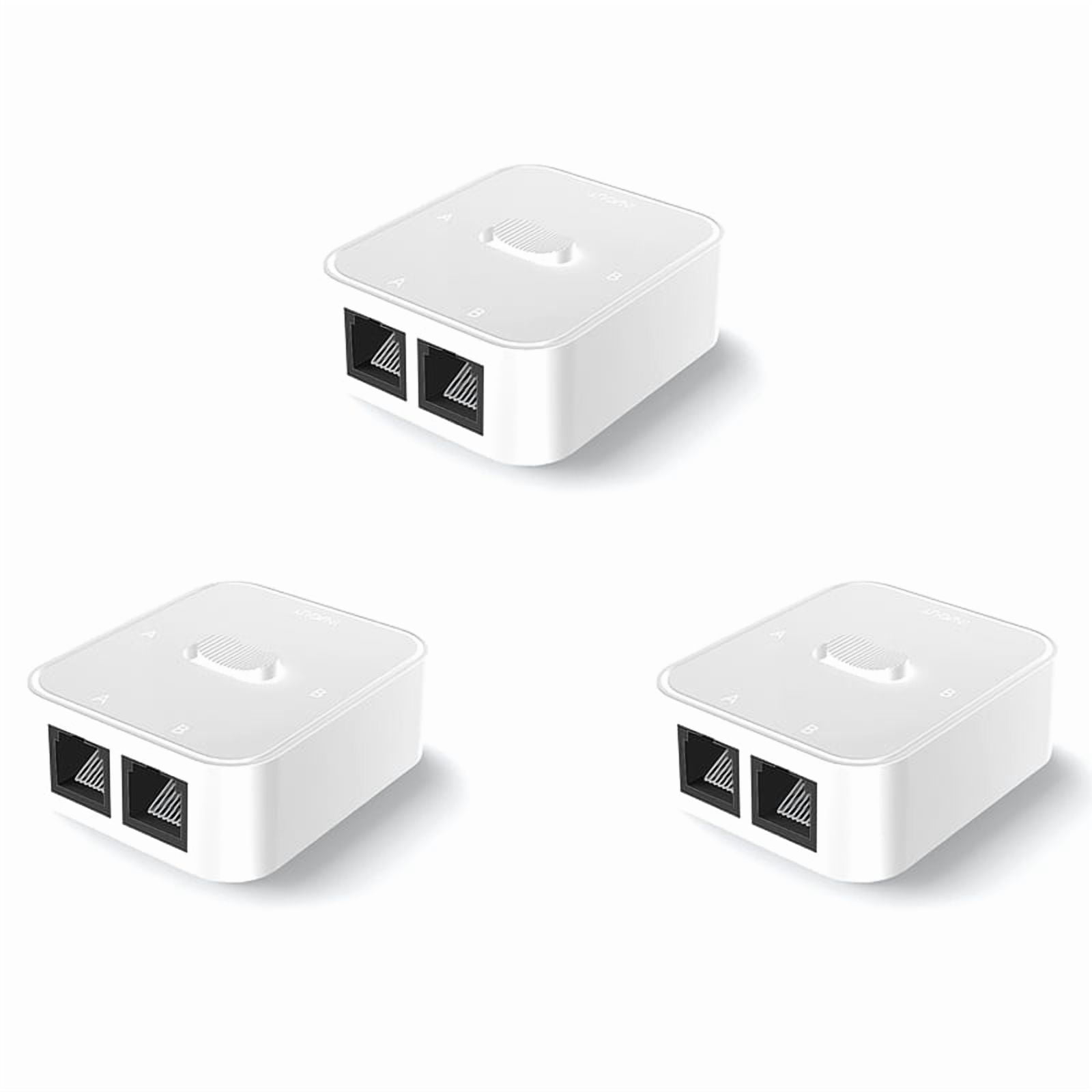 3X 2 Port RJ45 LAN CAT6 Switch 1000Mbps 2 in 1 Out /1 in 2 Out 2 in 1 ...