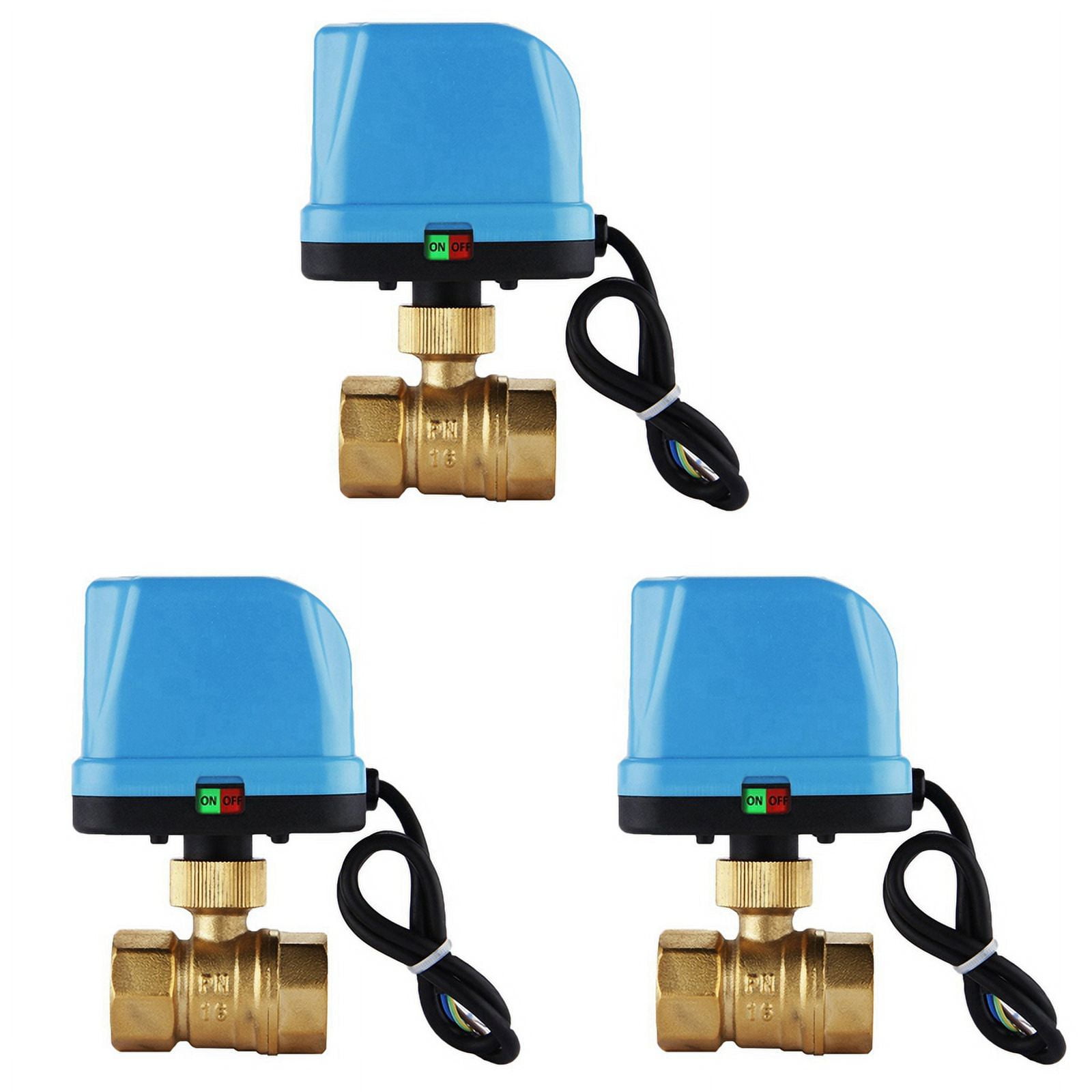 3X 2-Way Zone Valve Two-Way Valve Motor Valve Electric Electric Valve Reversing Valve 220V DN20 ...