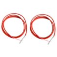3X 2 Wire PT1000 Temperature Sensor Thermistor Silicone Gel Coated 1 ...