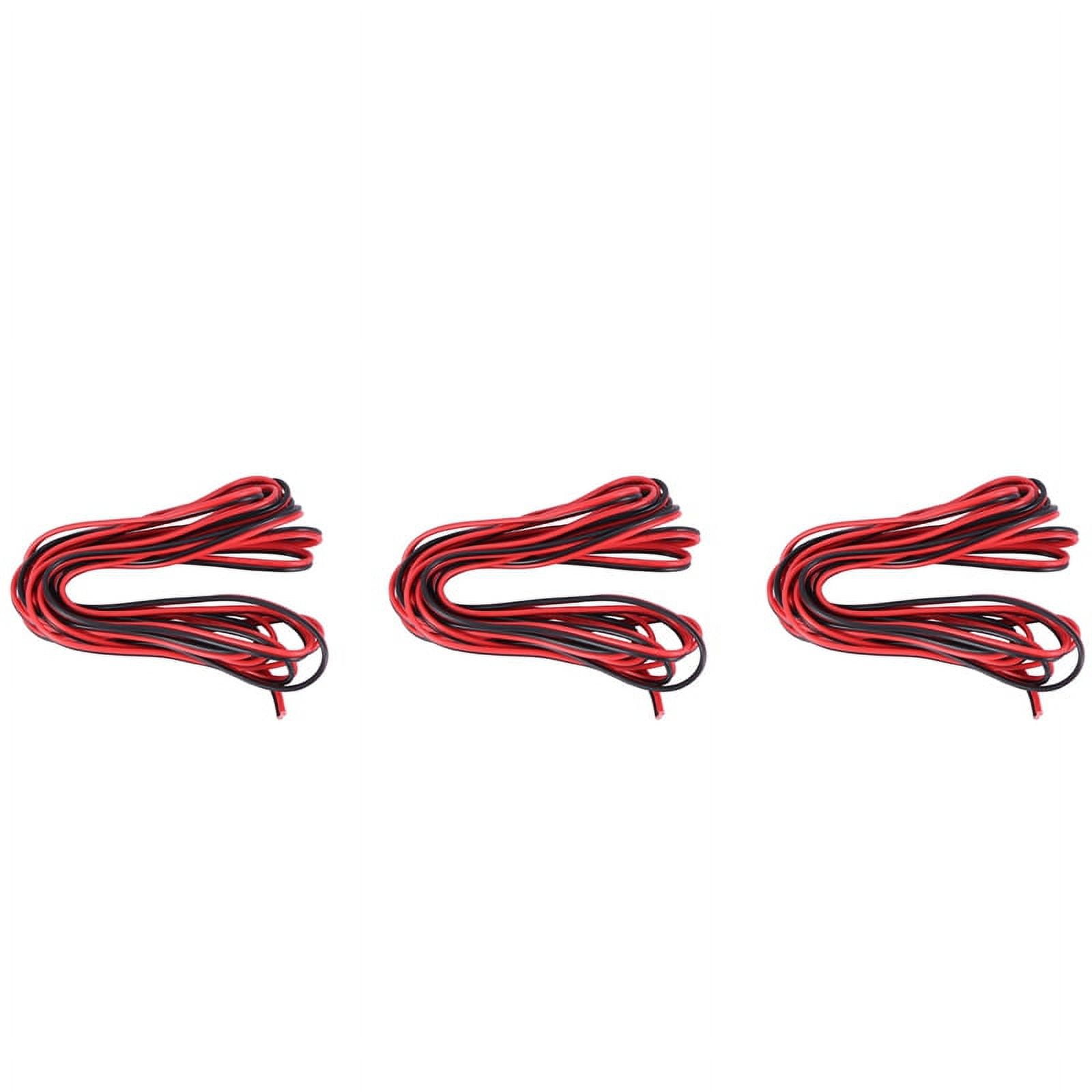 3X 20 Gauge per 3 Meter Red Black Zip Wire Awg Cable Power Ground ...