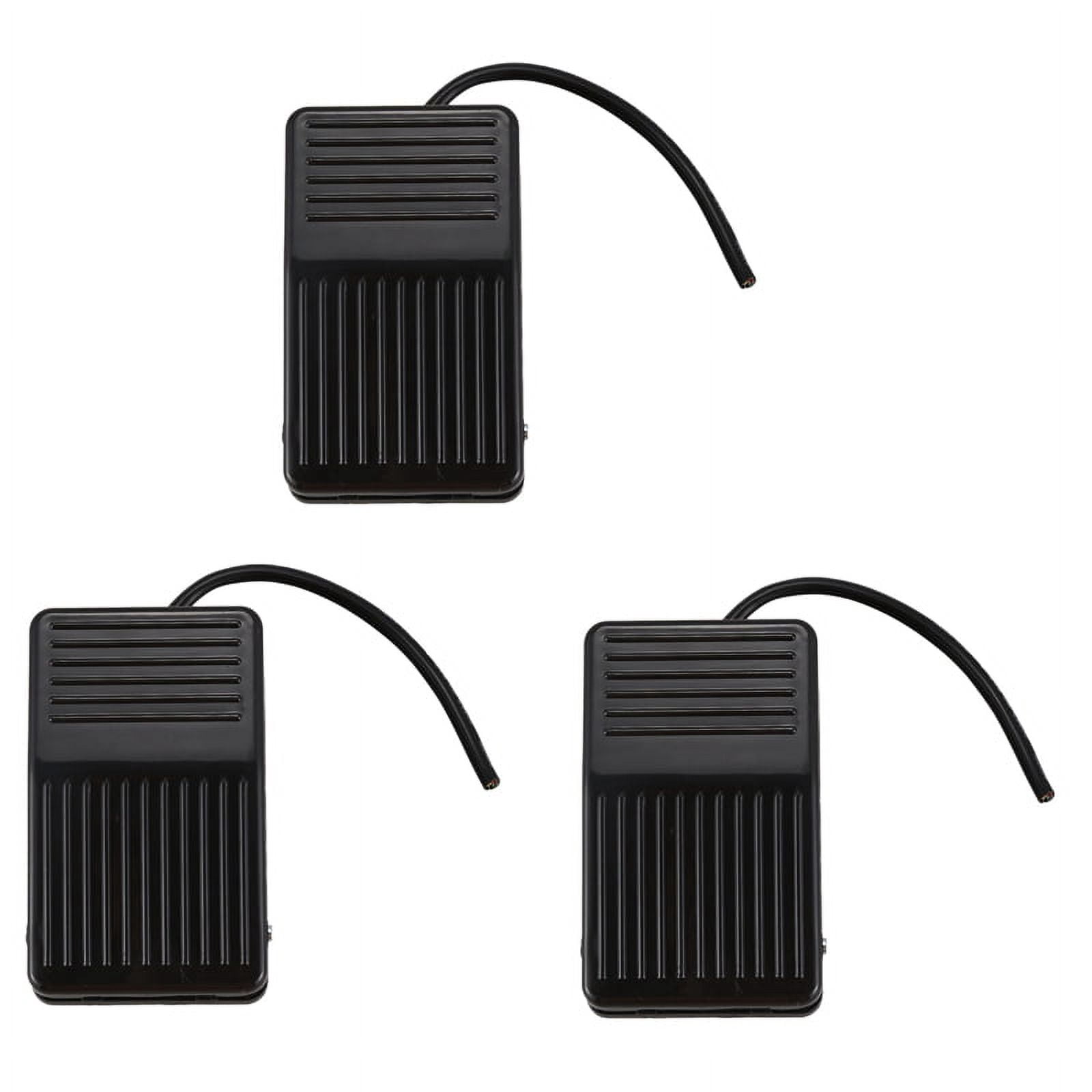 3X 220V 10A SPDT Nonslip Plastic Momentary Electric Power Foot Pedal ...