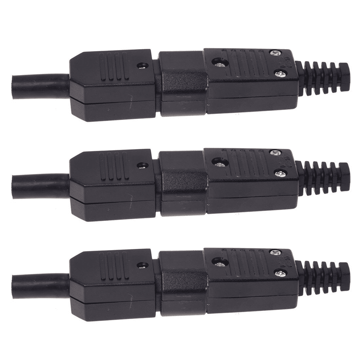 3X 250V 10A Power Connector IEC 320 C14 Plug to C13 Socket,3 x IEC 320 ...