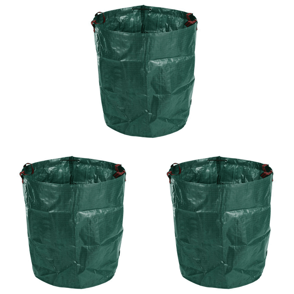3X 270L Garden Waste Bag Large Strong Waterproof Heavy Duty Reusable ...