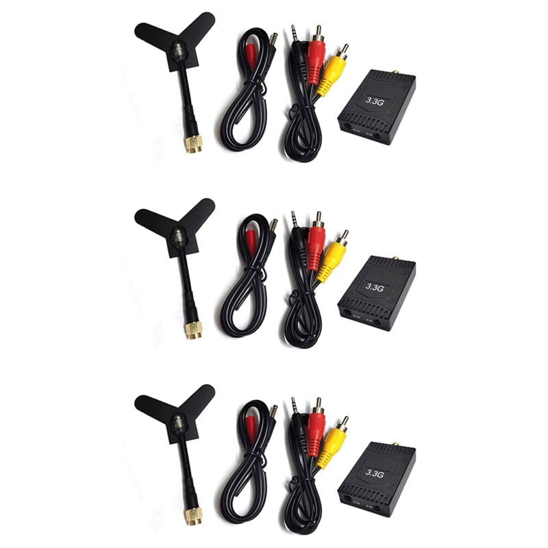 3X 3.3G FPV VRX Kit 8CH FPV Video Receiver for FPV RC Racing Drone ...