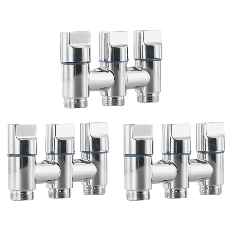 3X 3 Way Angle Valve Improve the Functionality of Your Home or Commercial Spaces with the Three ...