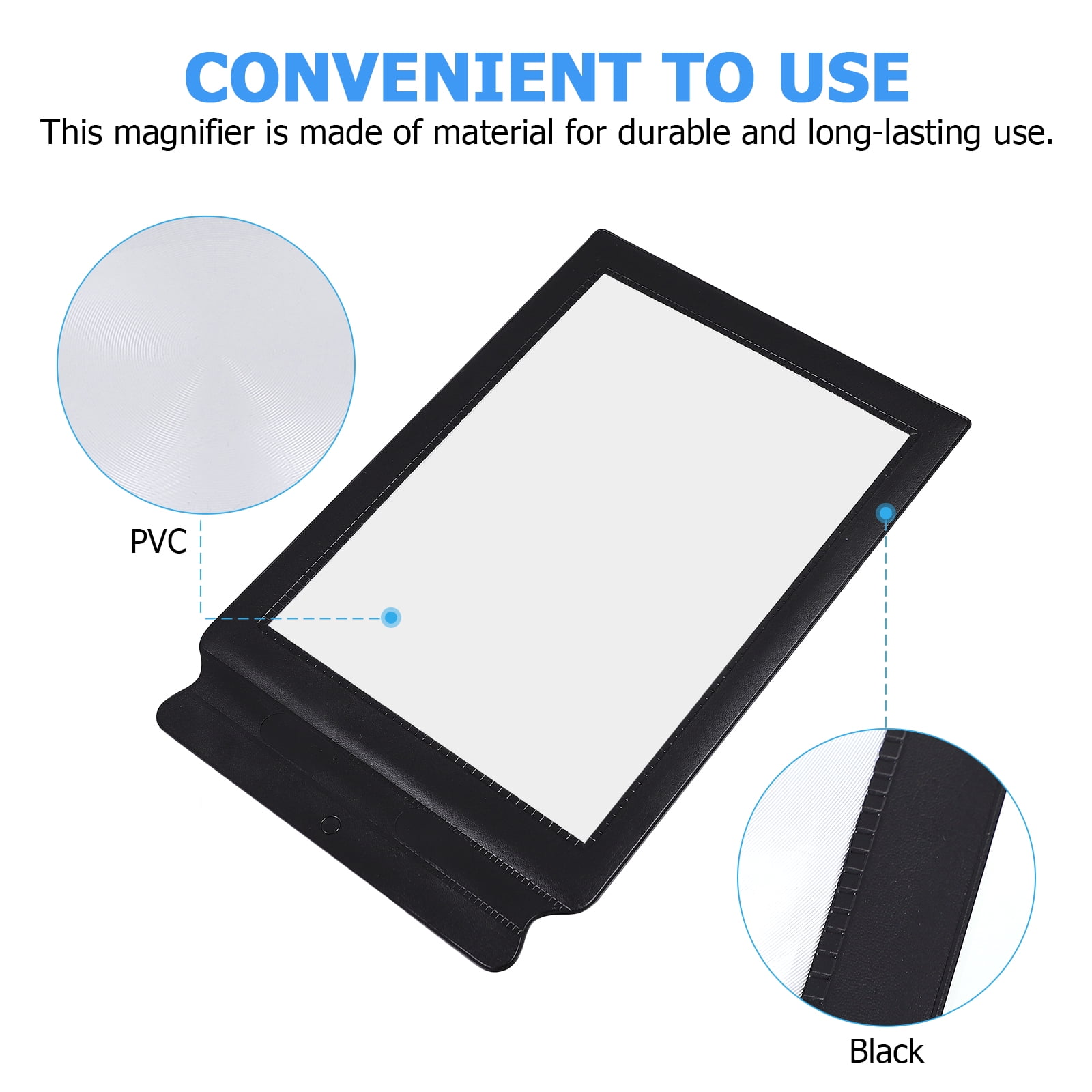 3X (300%) Page Magnifying Lens for Reading Small Prints, Low Vision ...