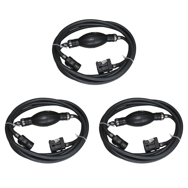 3X 300CM Boat Line Hose 6mm Gas Hose Connector Outboard Boat Engine ...