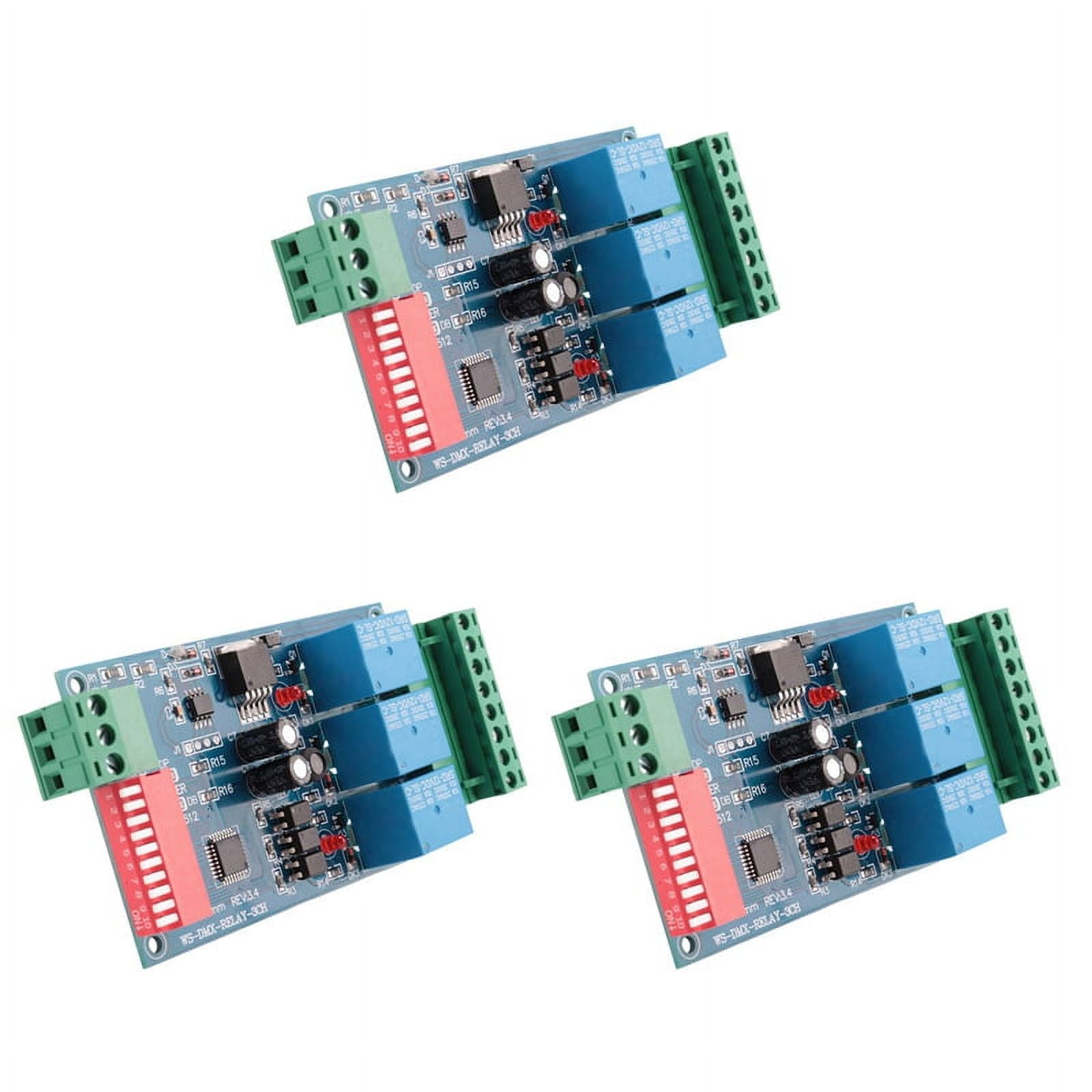 3X 3CH 512 RELAY OUTPUT , LED Dmx512 Controller Board, LED DMX512 ...