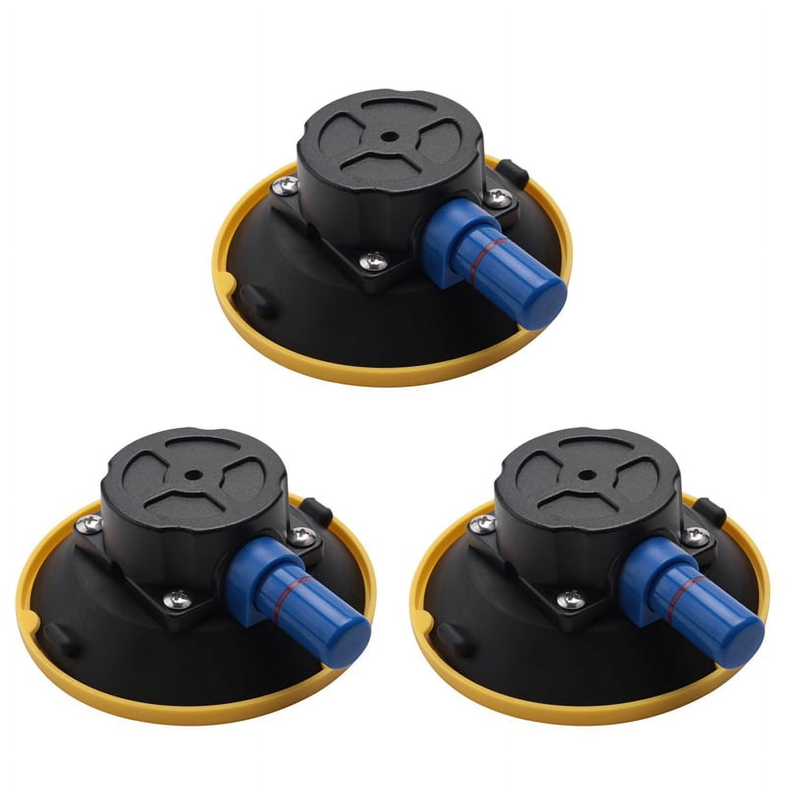 3X 4.5Inch Concave Vacuum Suction Cup 114.3mm Heavy Duty Hand Pump ...