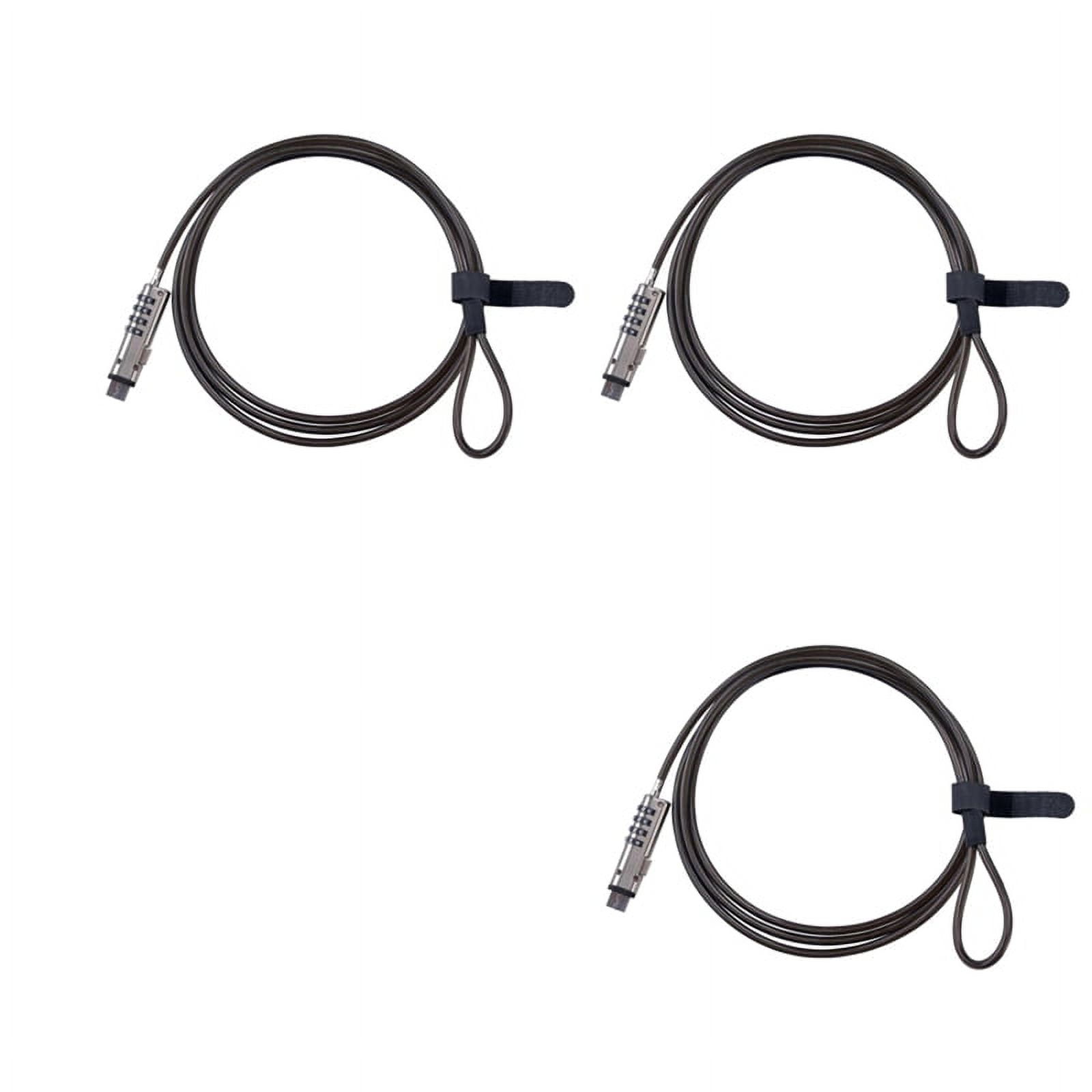 3X 4 Digital Universal Lock USB Laptop Security Cable Lock for Computer ...