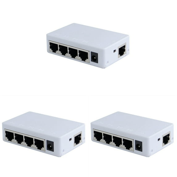3X 4 Port POE Extender 100Mbps 1 in 4 Out 250 Meters Network Switch ...