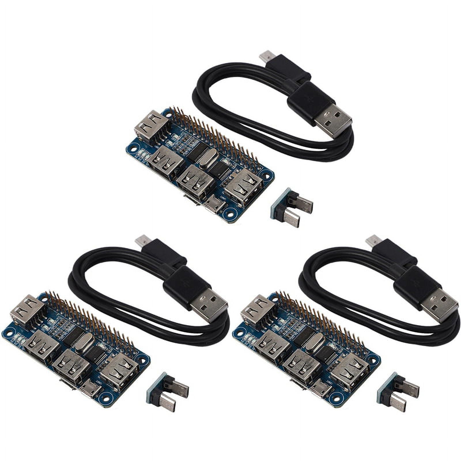 3X 4 Ports USB HUB HAT for 3 / 2 / Zero W Extension Board USB to UART ...