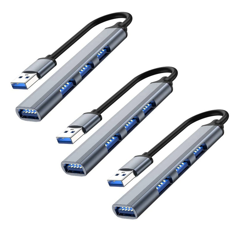 3X 4 Ports USB Hub Splitter Multi Hub USB to USB 3.0 Adapter USB ...