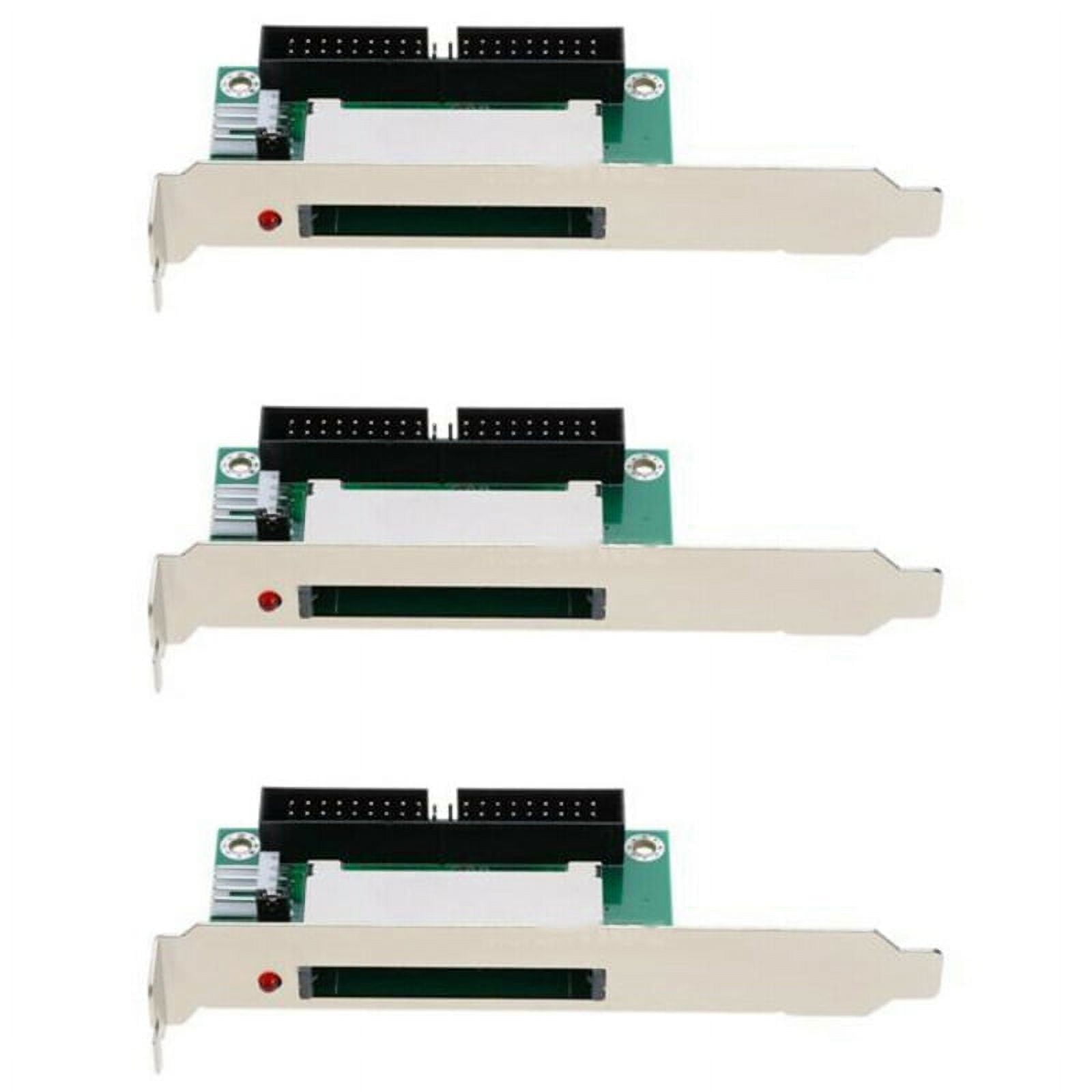 3X 40-Pin Compact Flash Card to 3.5 Ide Converter Adapter Pci Bracket ...