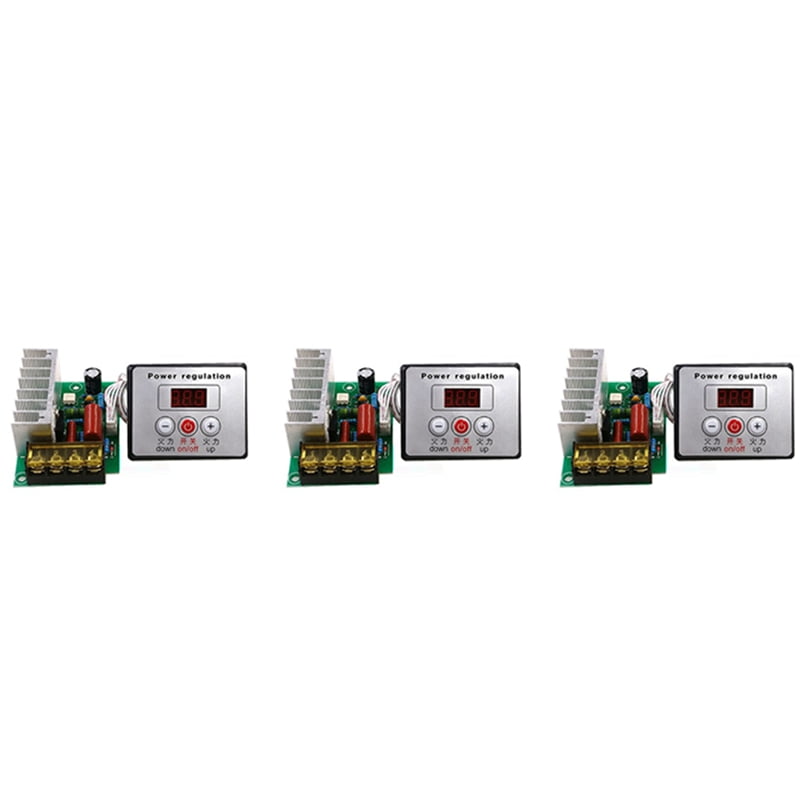 3X 4000W AC SCR Voltage Regulator Dimmer Electric Motor Speed ...