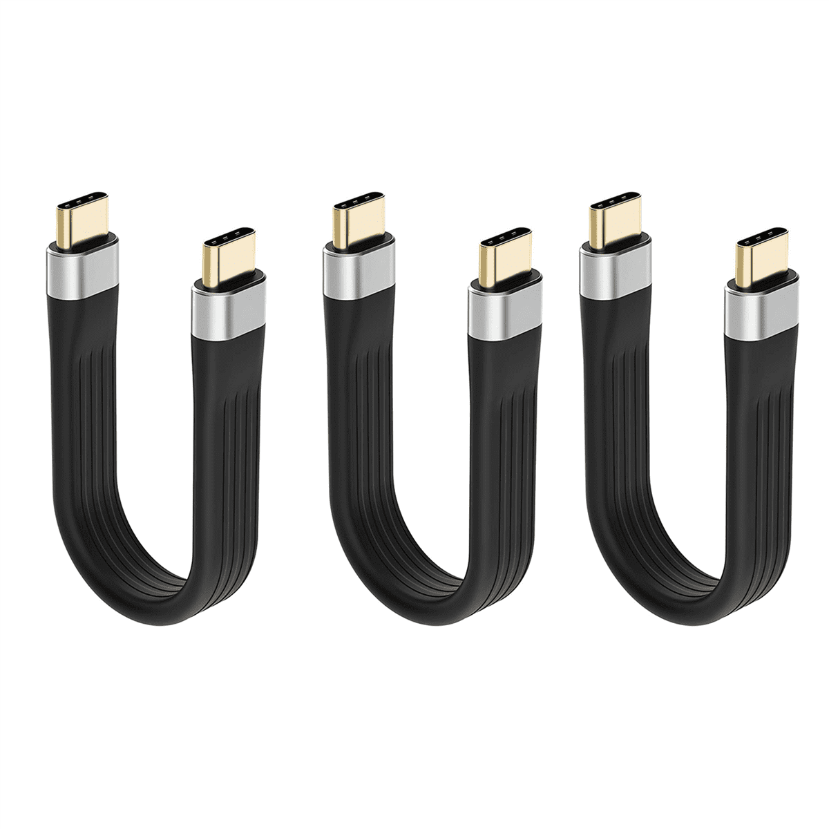 3X 4K USB-C 3.1 Gen 2 Cable 10G Emark Chip Short Type C USB-C to USB-C ...