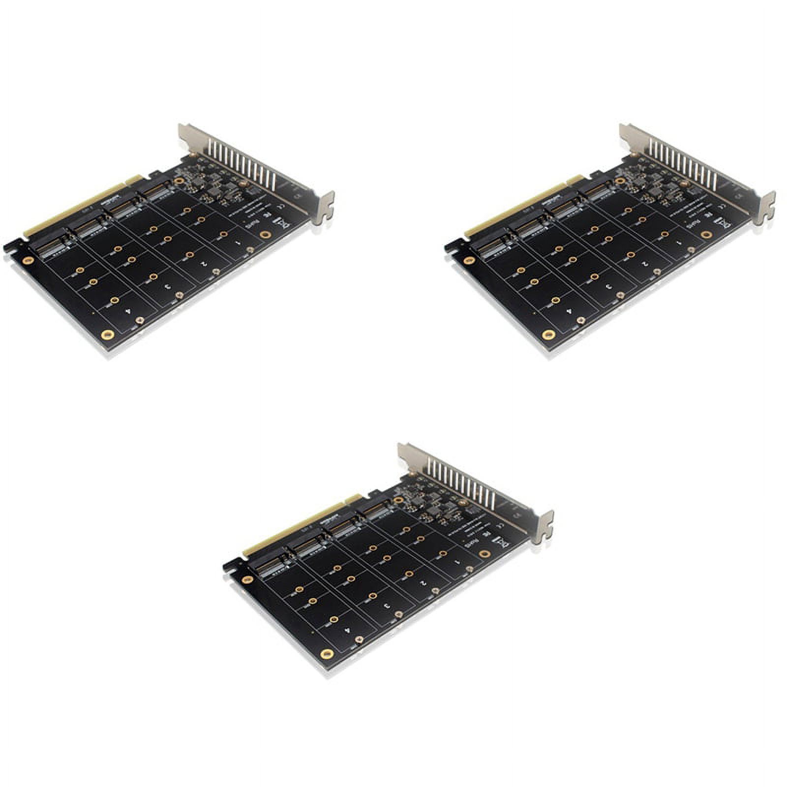 3X 4Port NVMe to PCIE Adapter Card M.2 NVME to PCIe X16 Adapter ...