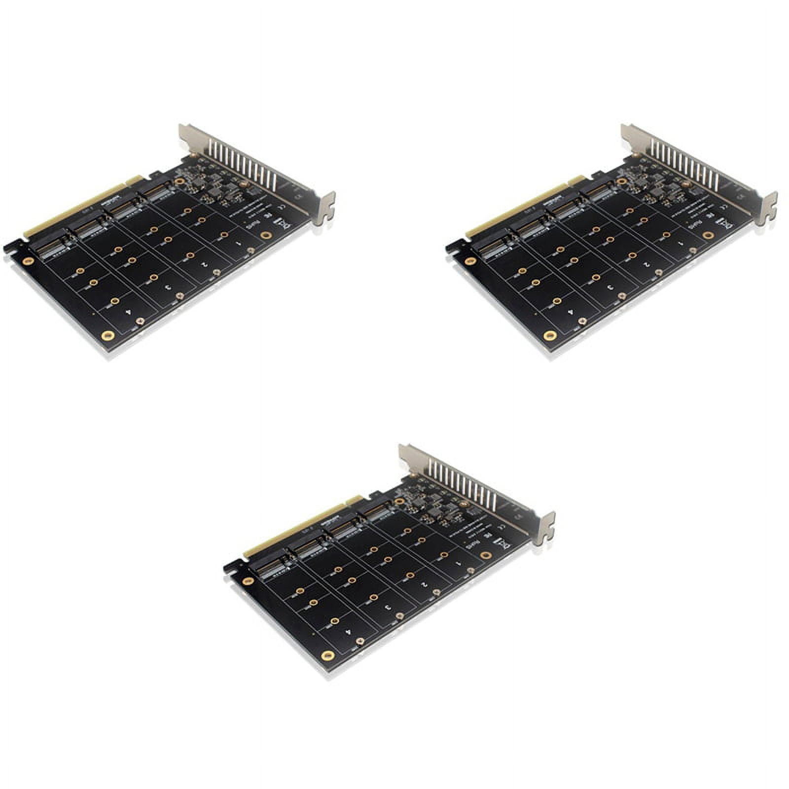 3X 4Port NVMe to PCIE Adapter Card M.2 NVME to PCIe X16 Adapter ...
